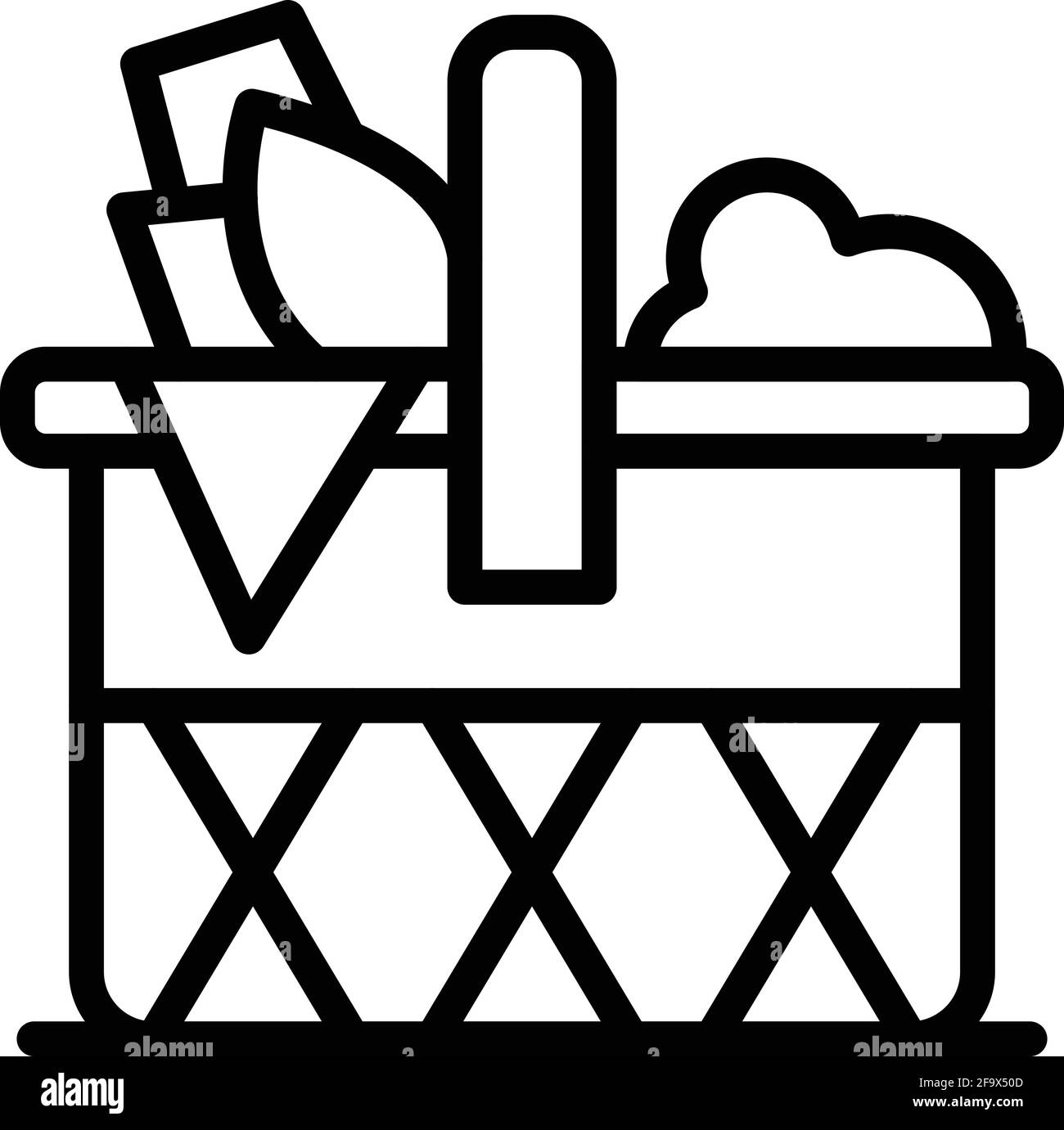 Image of hamper with black background Stock Vector Images - Alamy