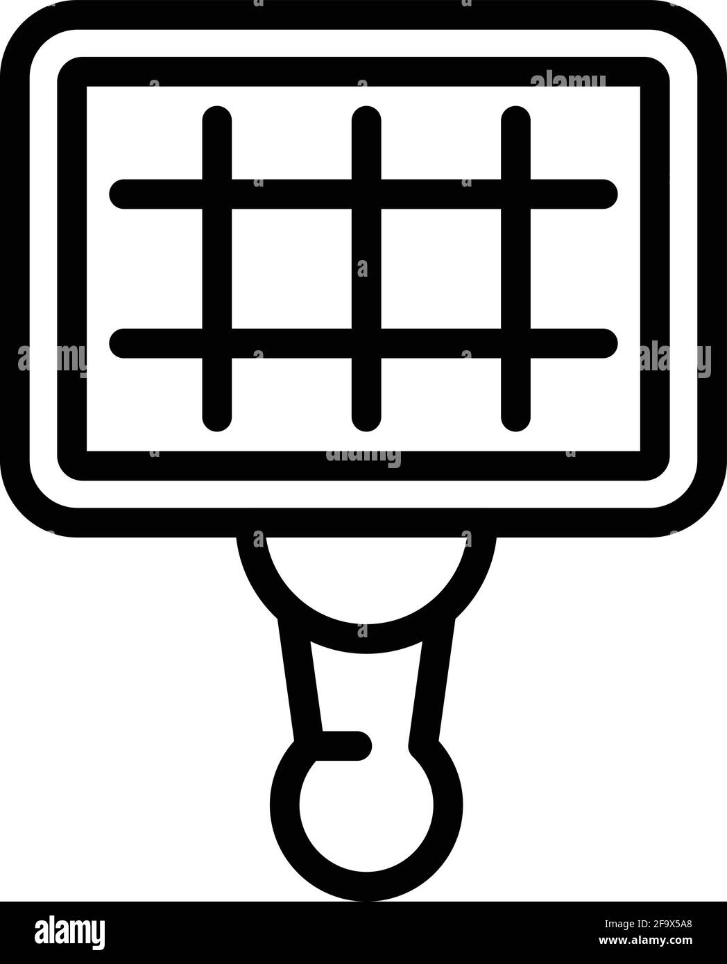Grill net icon. Outline Grill net vector icon for web design isolated ...