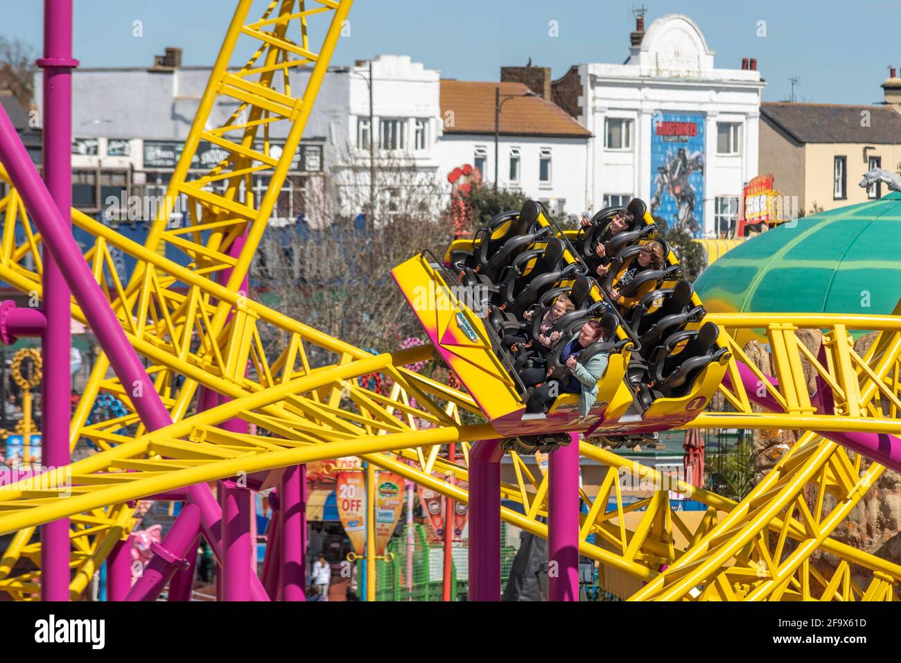 Rage roller coaster adventure island southend hi-res stock photography ...