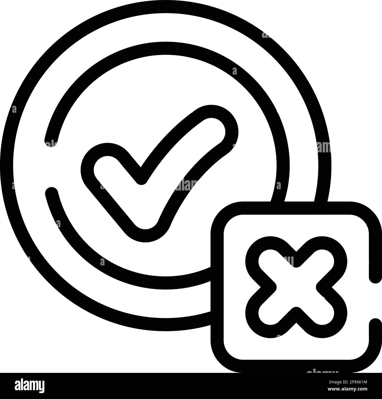 Medical test done icon. Outline Medical test done vector icon for web ...