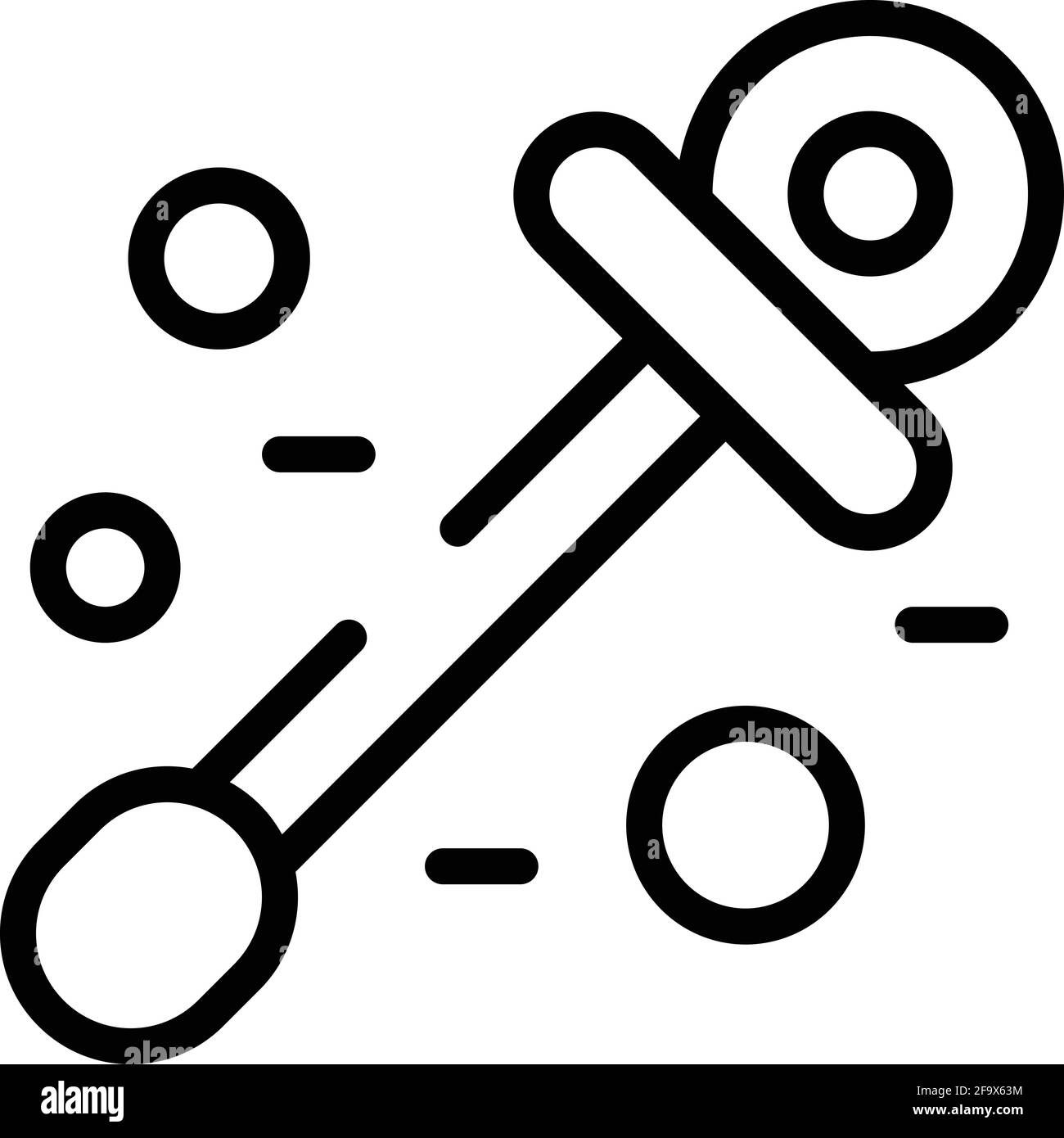 Nasal swab icon. Outline Nasal swab vector icon for web design isolated ...