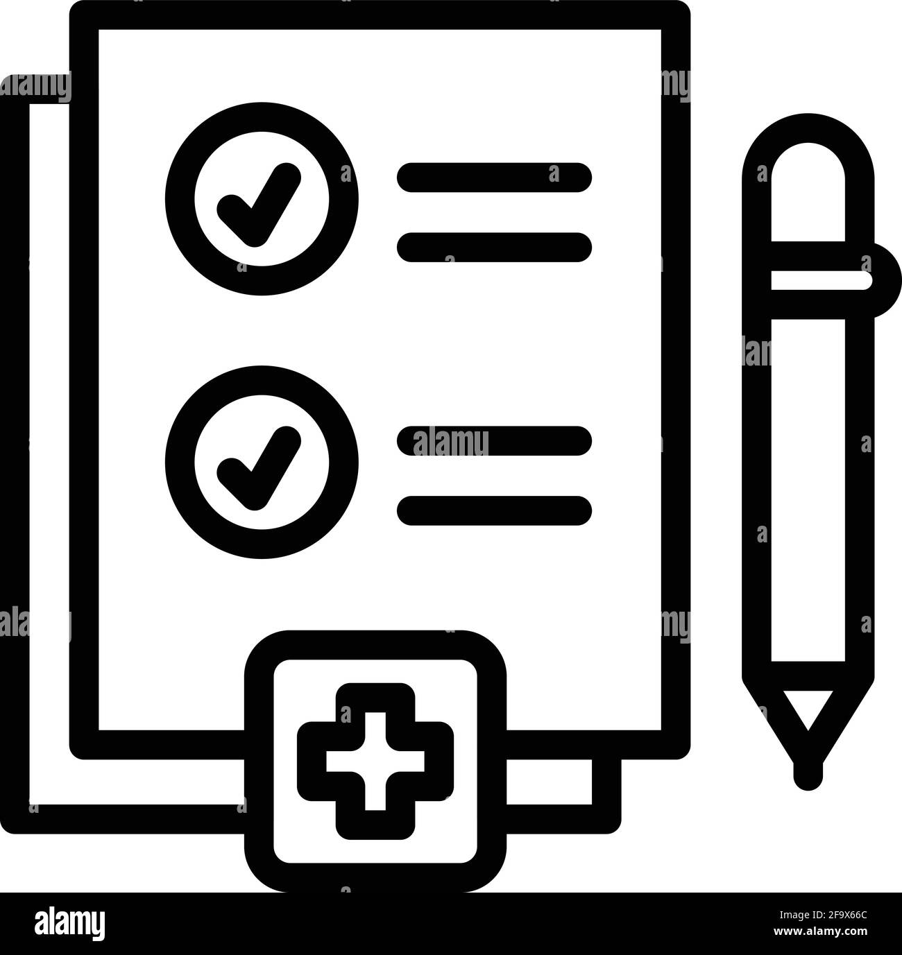 Medical test icon. Outline Medical test vector icon for web design ...