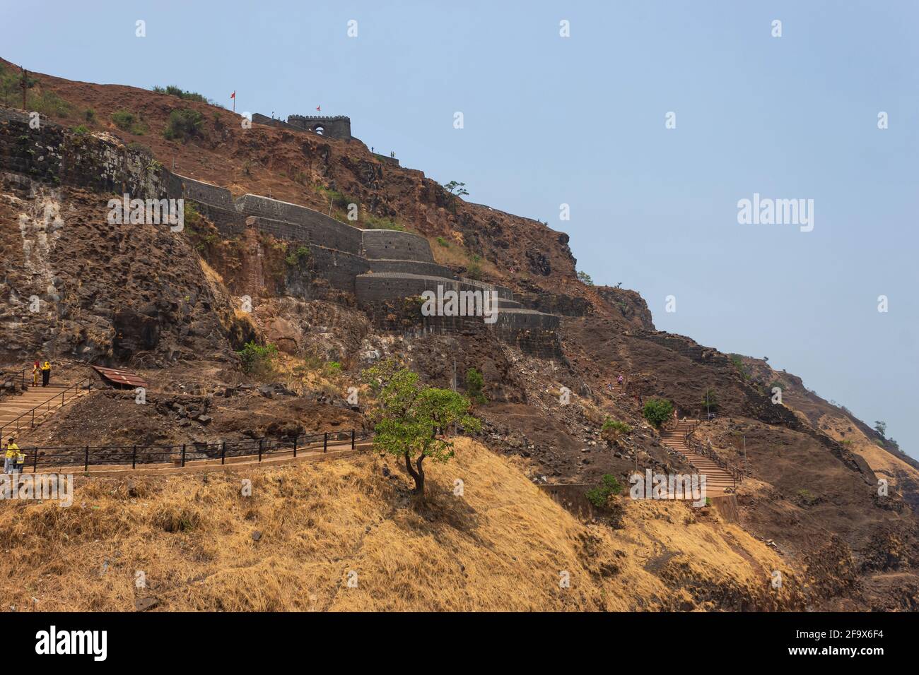 View of Vishalgad entrance gate and walls, Vishalgad Fort, Kolhapur ...