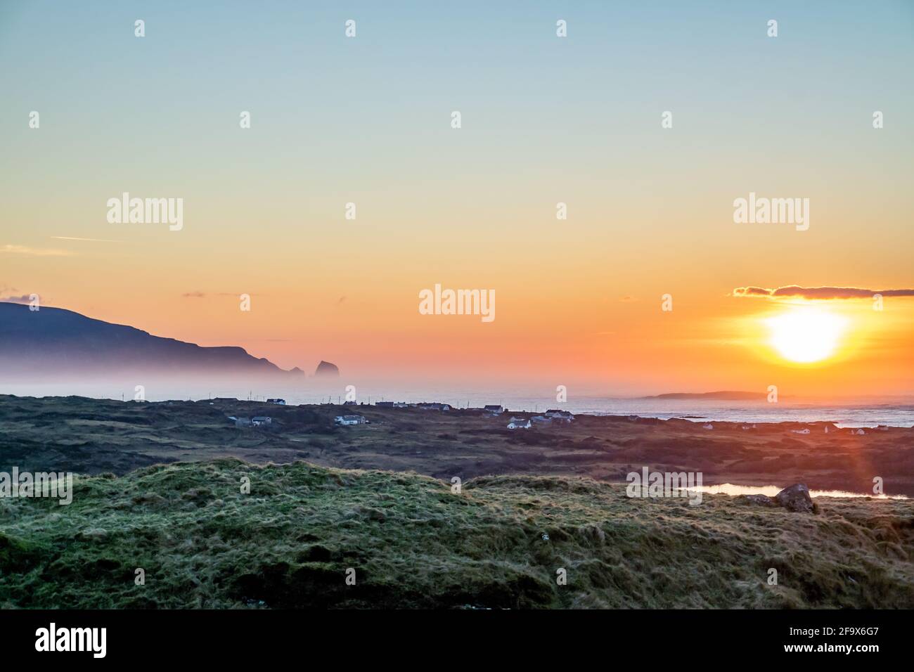 The coastline at Rossbeg in County Donegal during winter - Ireland ...