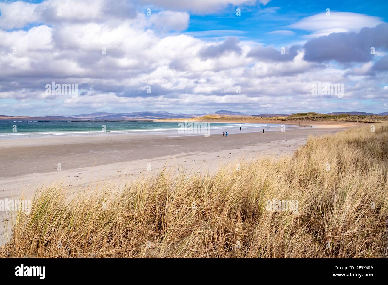 The dunes at Portnoo, Narin, beach in County Donegal, Ireland Stock ...