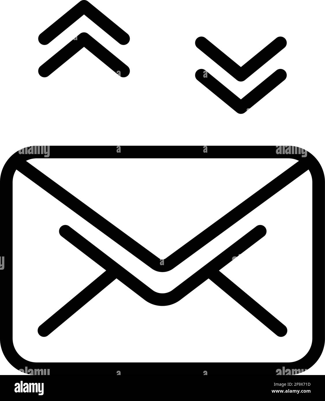 Email chatting icon. Outline Email chatting vector icon for web design ...