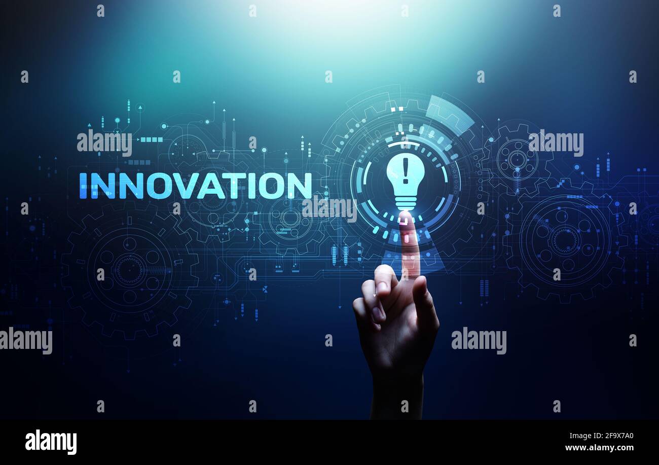 Innovation modern technology business development concept on virtual ...