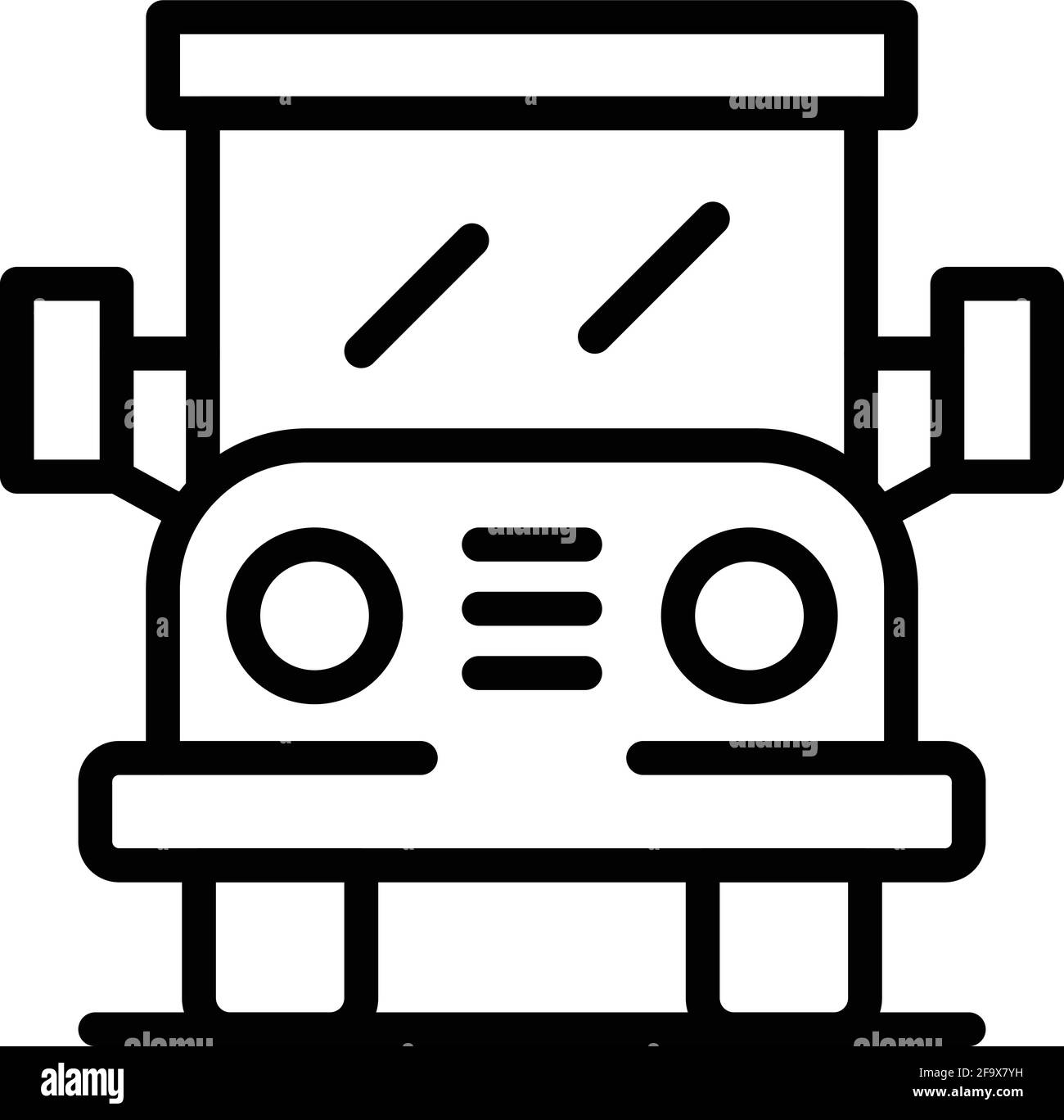 Off road car icon. Outline Off road car vector icon for web design ...