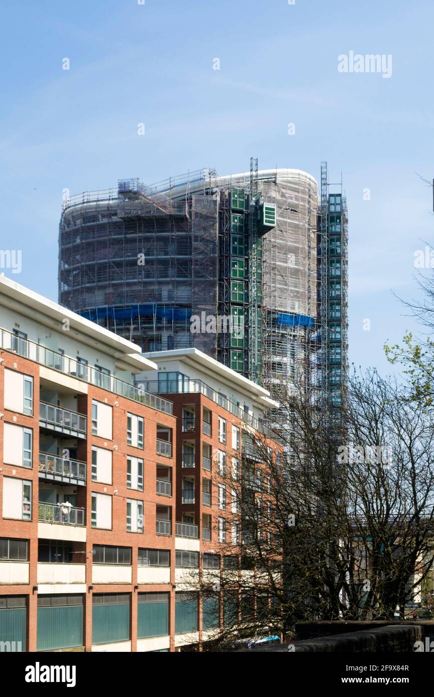 Eclipse Tower is above the Harvey Nichols store in Bristol. Grenfell ...