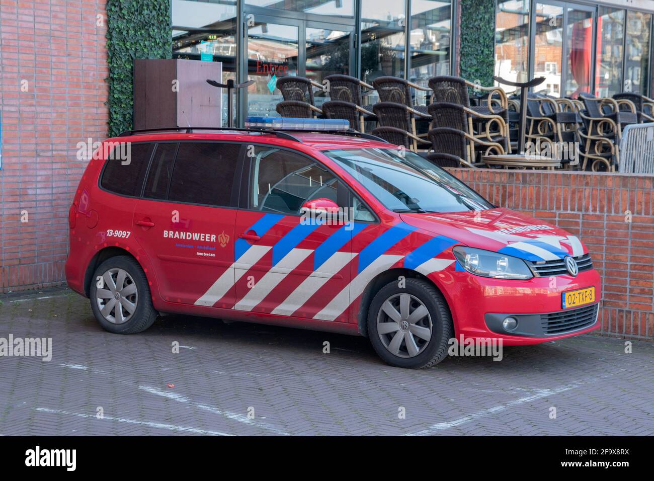 Fire Department Company Car At Amsterdam The Netherlands 25-3-2020 ...