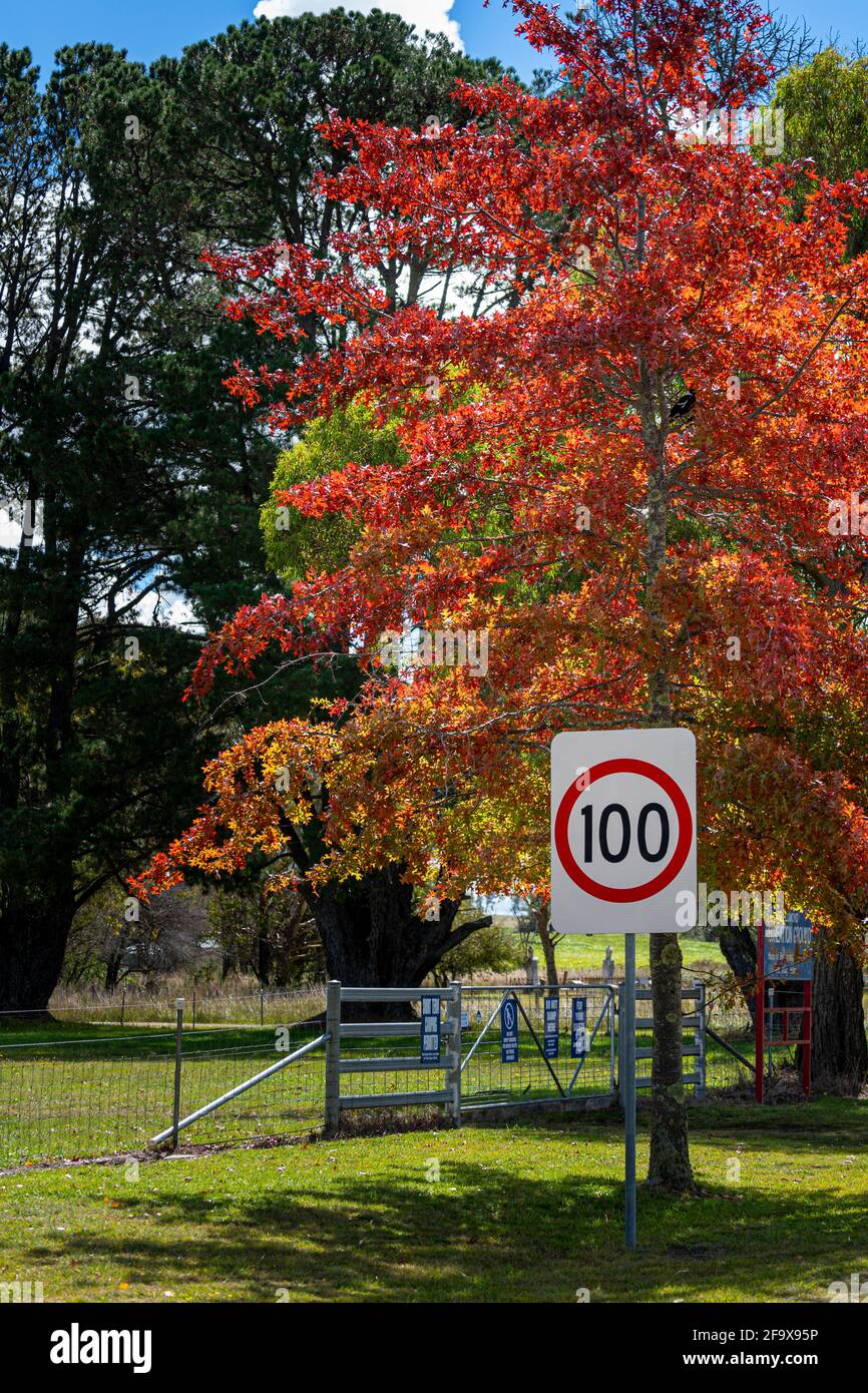100 speed sign hi-res stock photography and images - Alamy