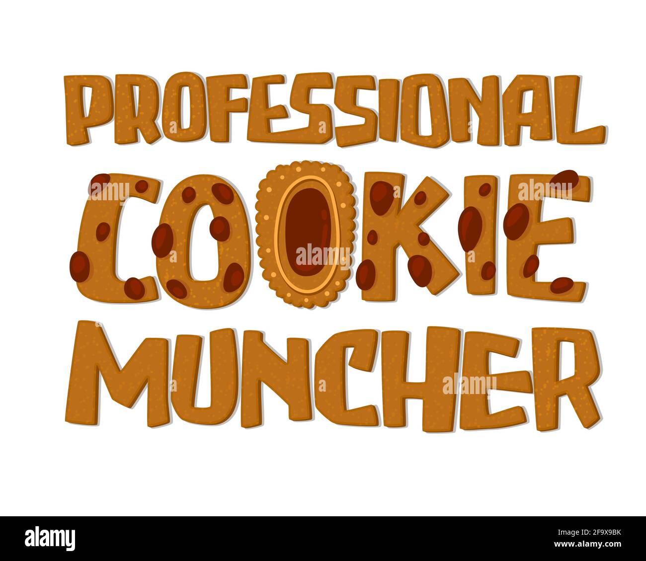 - hand drawn lettering phrase. Cookies themed quote Stock Vector Image ...