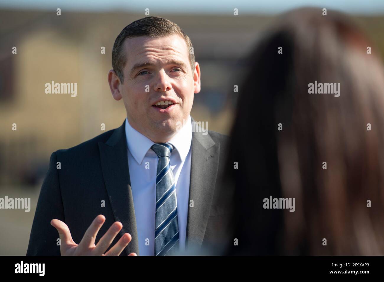 Douglas ross media interview hi-res stock photography and images - Alamy