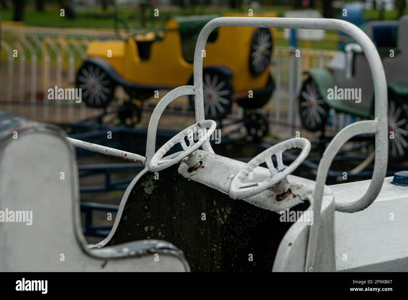Attraction merry go round carousel car hi-res stock photography and ...