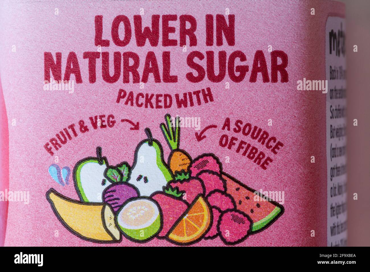 info on bottle of Innocent Berry Light super smoothie drink - lower in ...