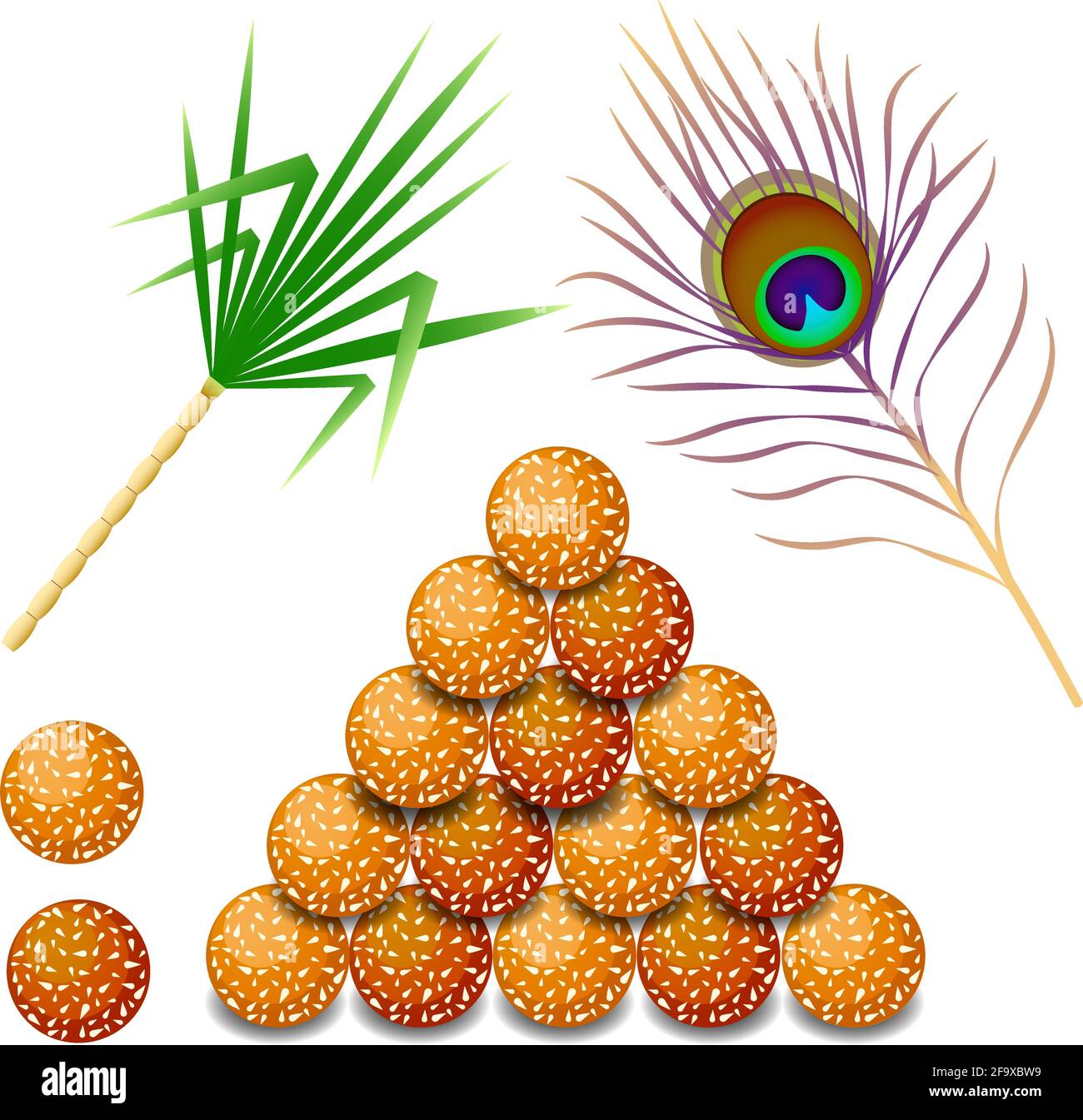 Sugar cane harvest india Stock Vector Images - Alamy