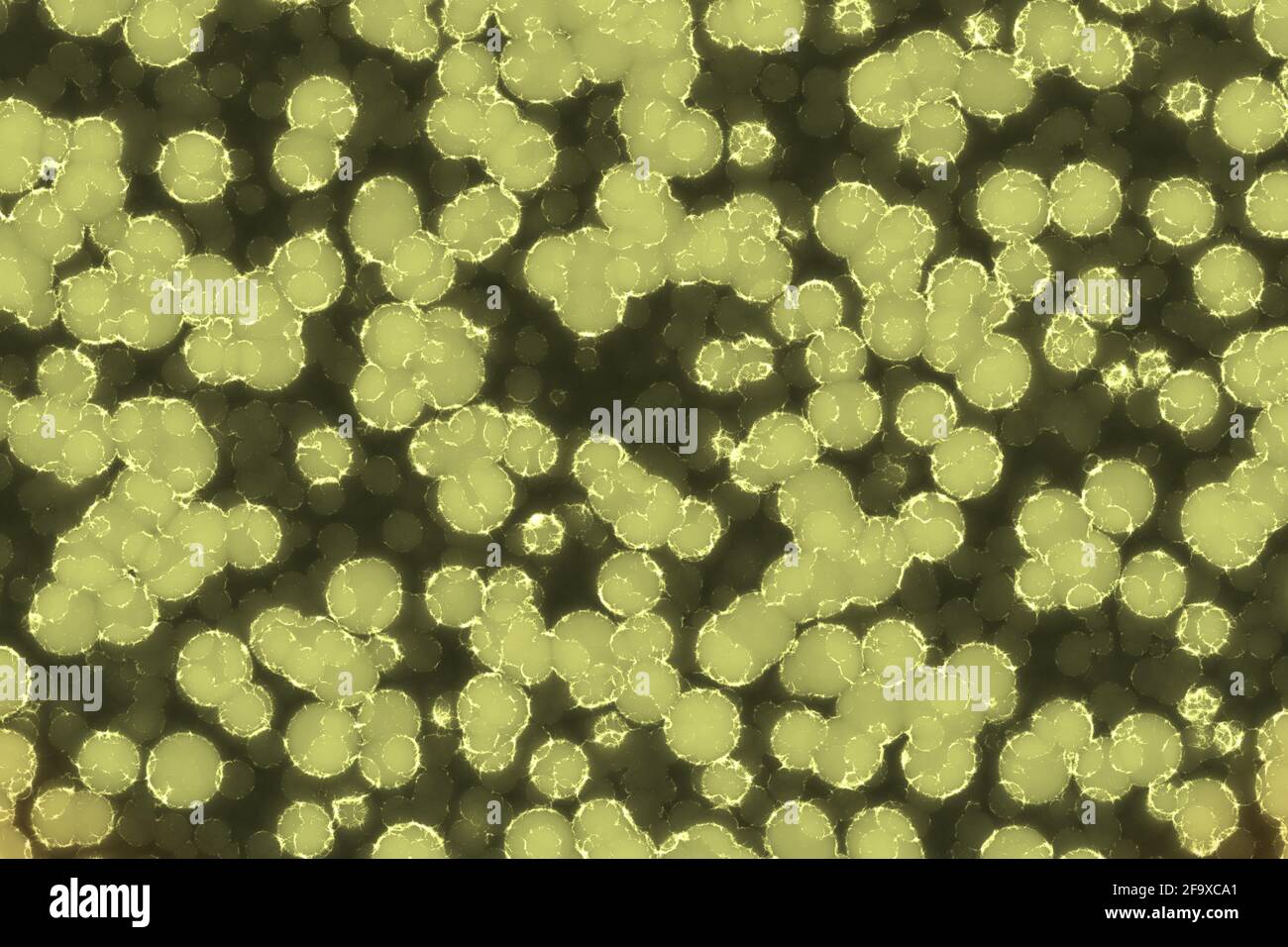 artistic beautiful yellow a lot bio cells cg texture or background ...