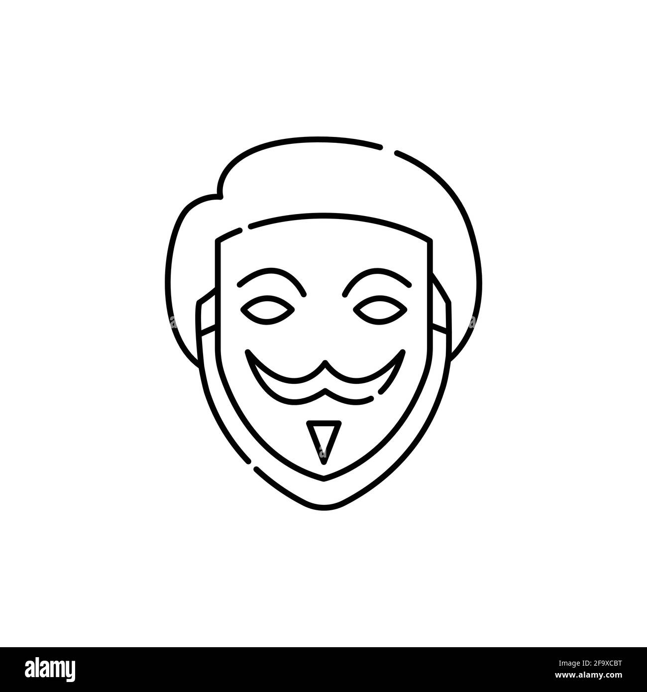 Fake identity olor line icon. ID and verifying person. Pictogram for ... Fake identity olor line icon. ID and verifying person. Pictogram for ...