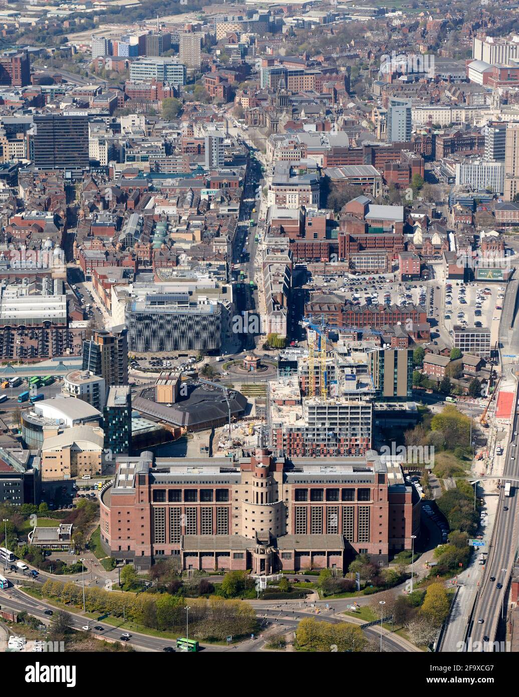 Aerial view of leeds city centre hi-res stock photography and images ...