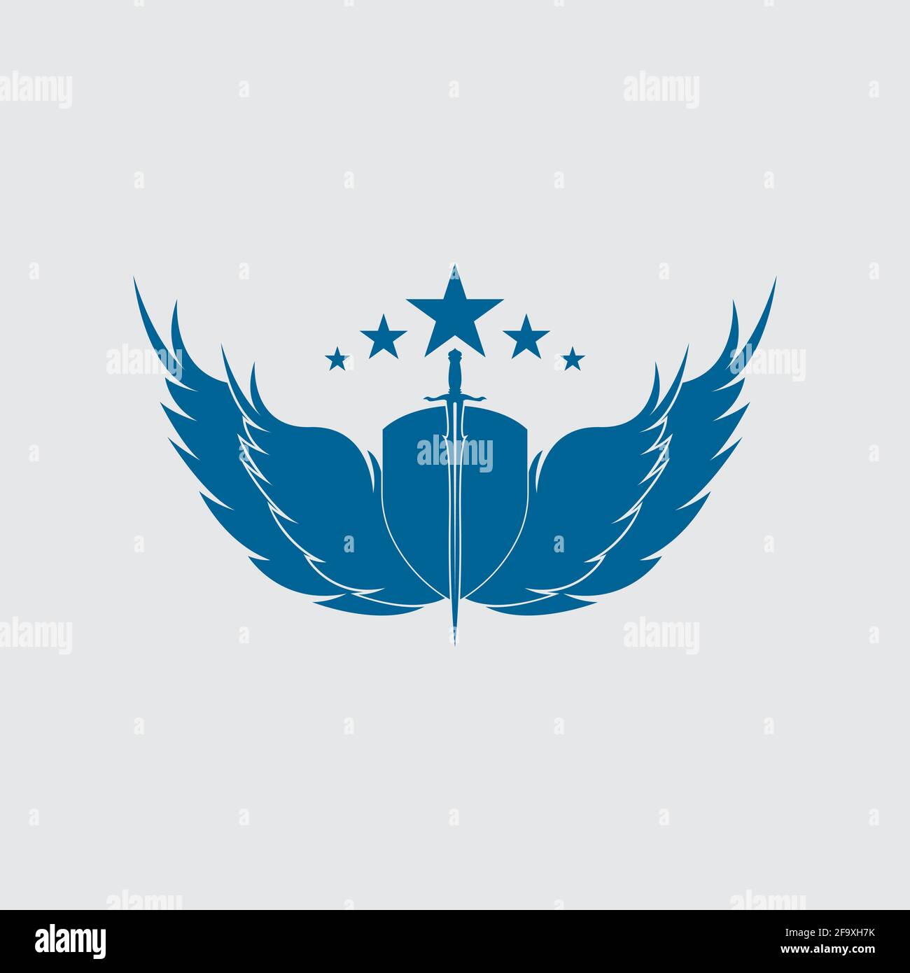 Winged sword emblem hi-res stock photography and images - Alamy
