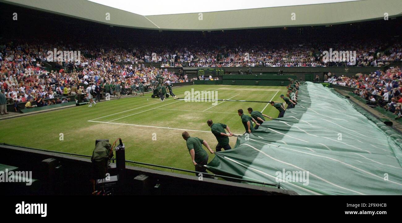 Wimbledon Tennis Championships July 2001 Tim Henman v Goran Ivanisevic ...