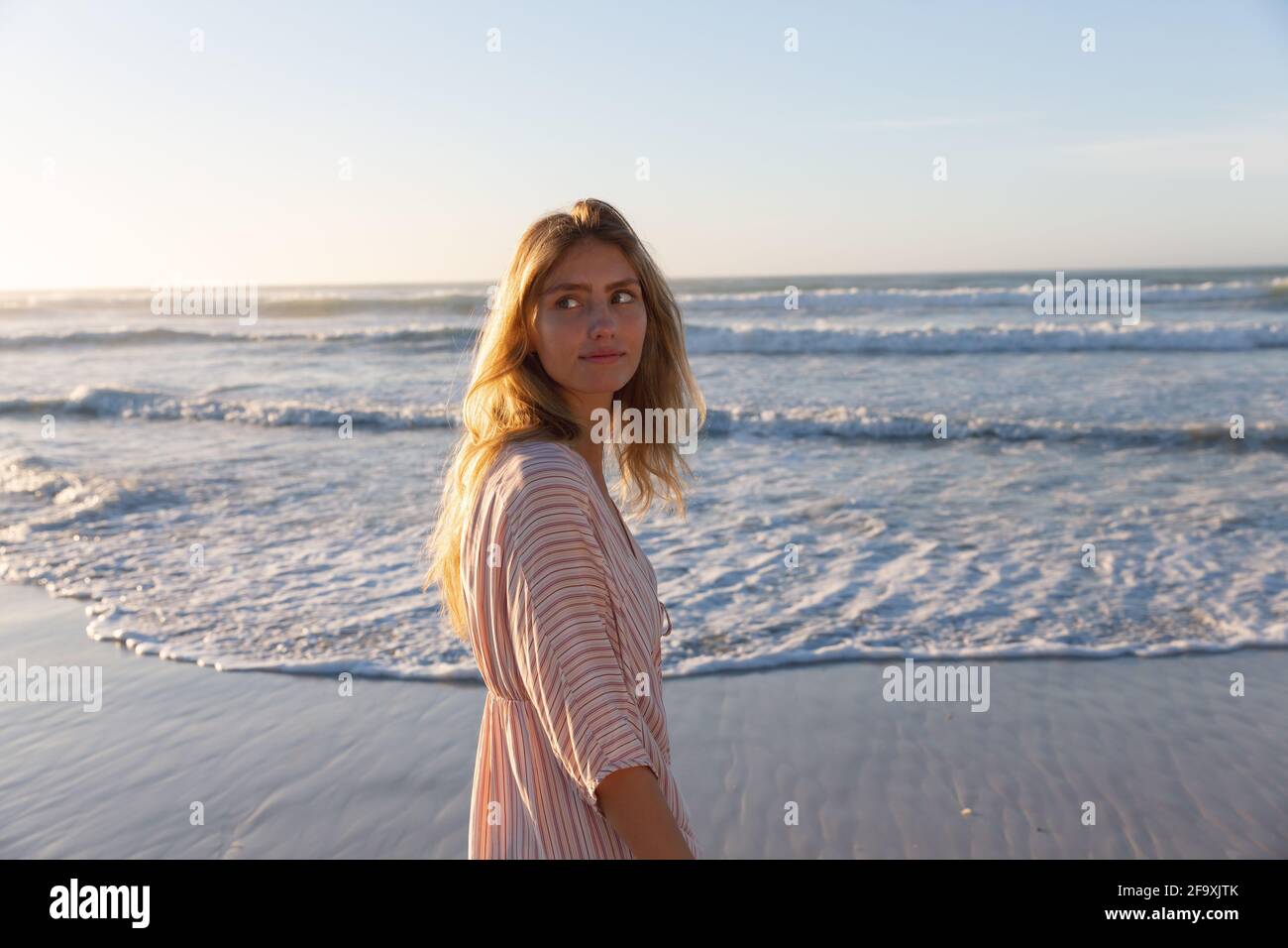 Woman fun beach hi-res stock photography and images - Alamy