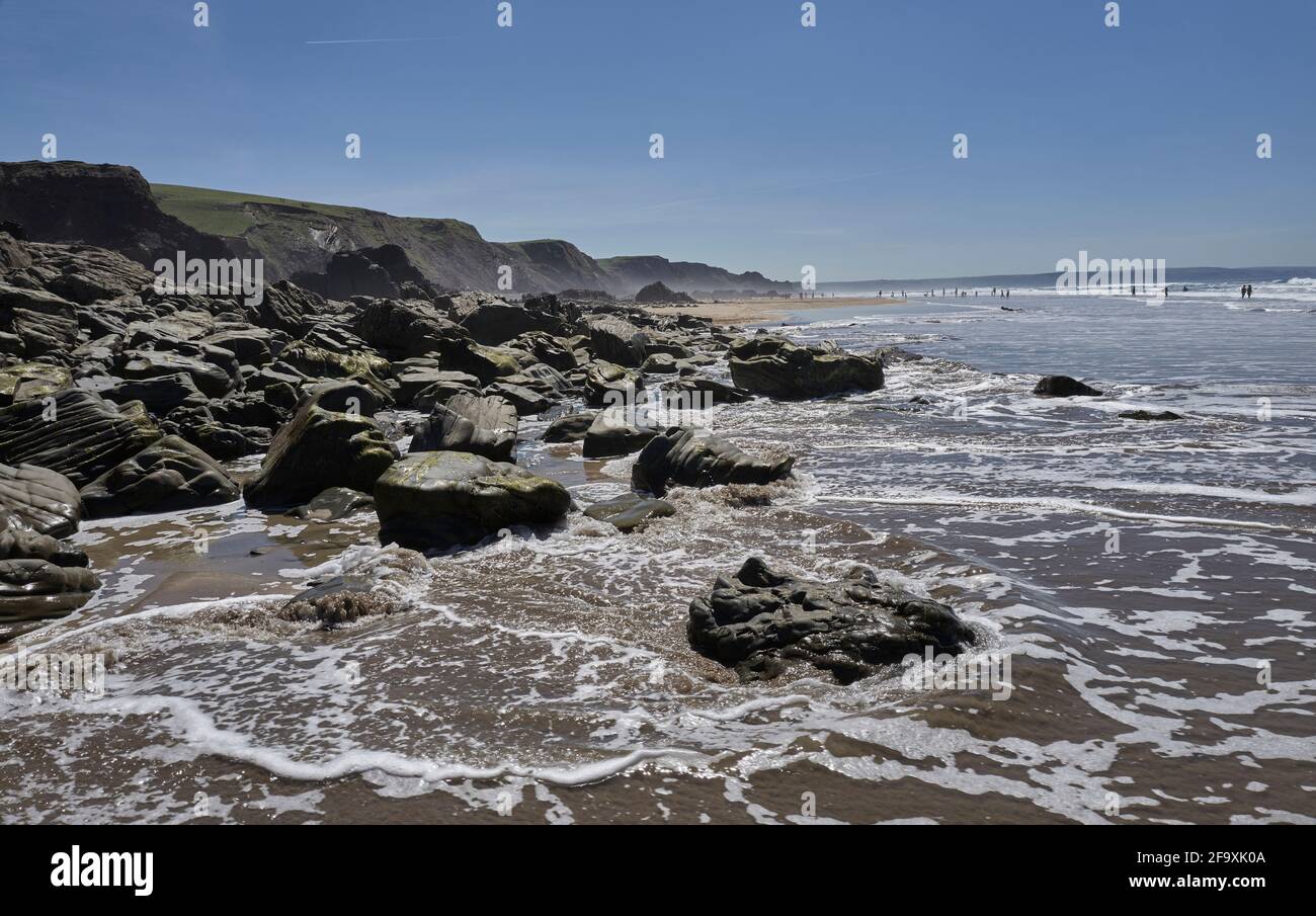 Sandymouth beach hi-res stock photography and images - Alamy