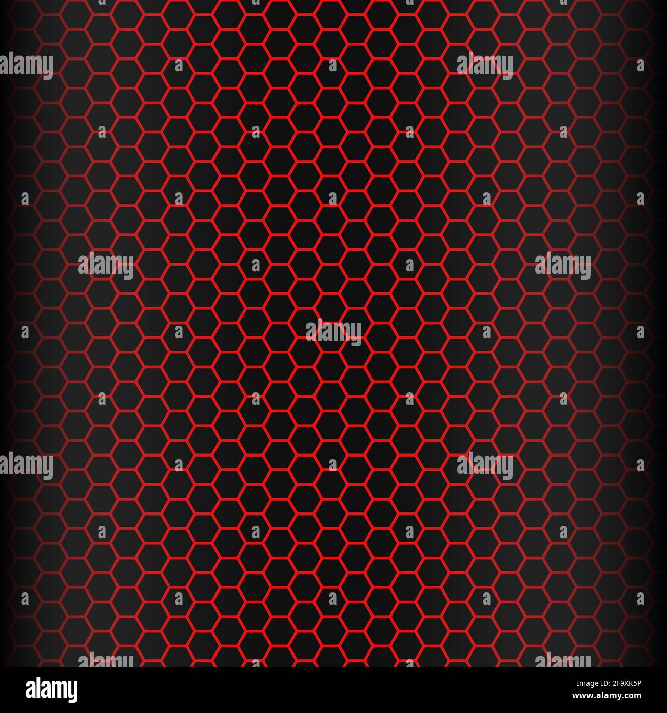 Dark hexagonal with red bright background. Hexagonal pattern for your ...