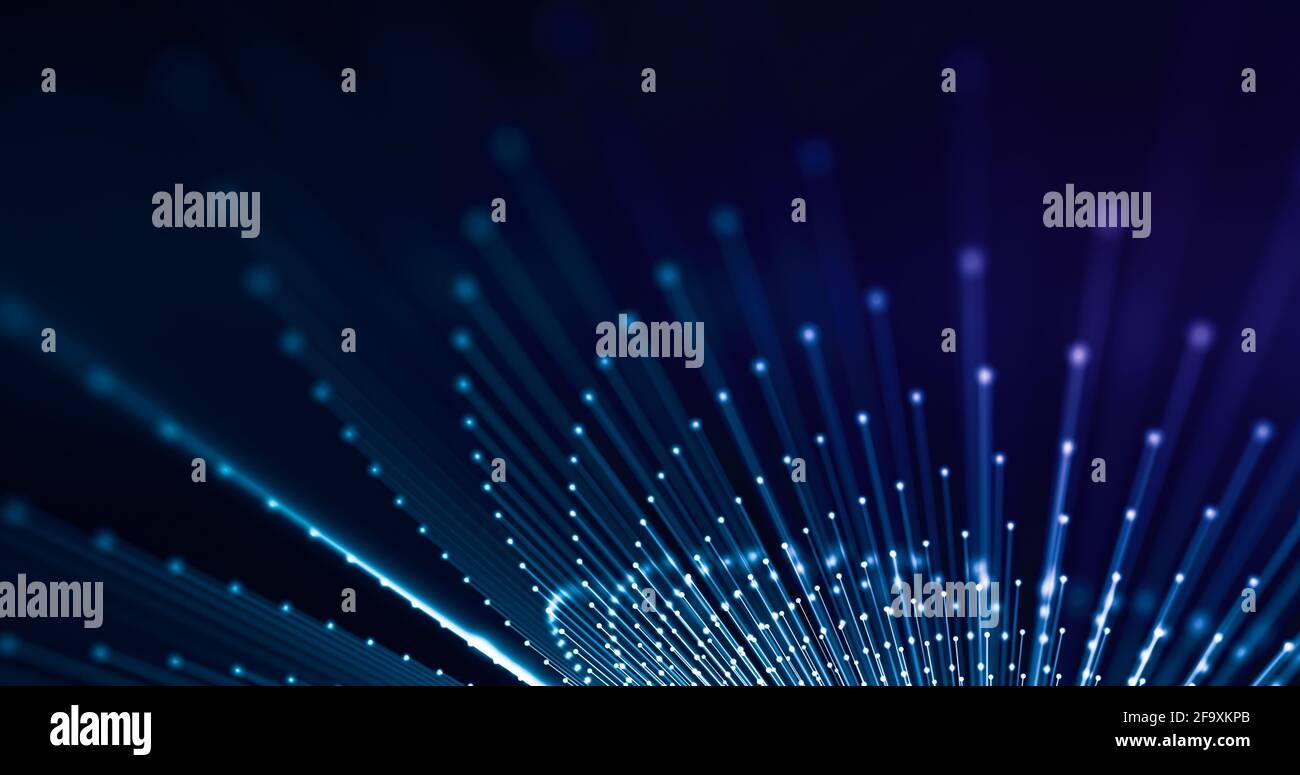 Tech background, connection of dots and lines. 3d rendering Stock Photo ...