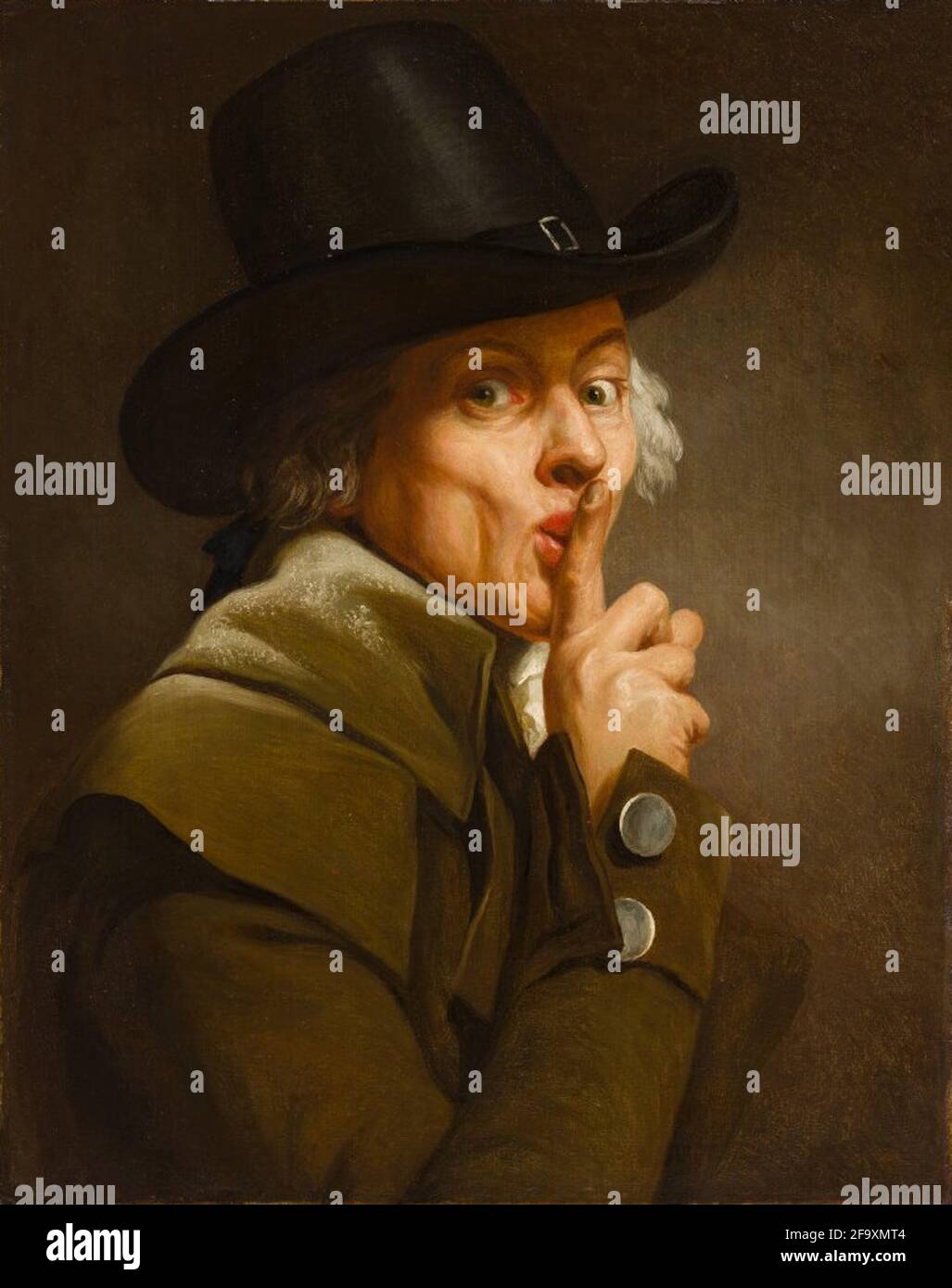 the original surprised man painting that birthed a meme Stock Photo - Alamy