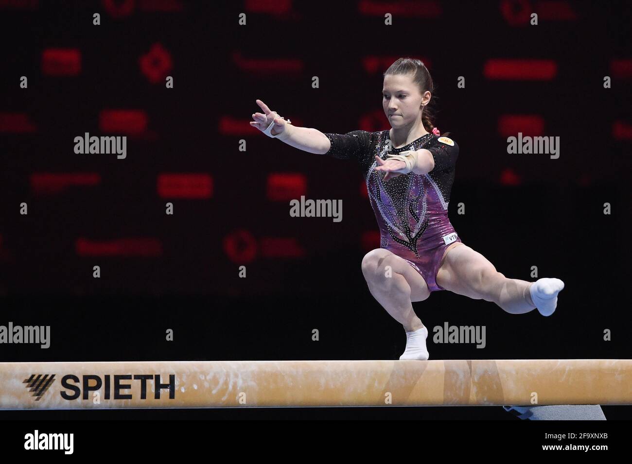 Jacobshalle, Basel, Italy, 21 Apr 2021, URAZOVA Vladislava beam (Russia ...