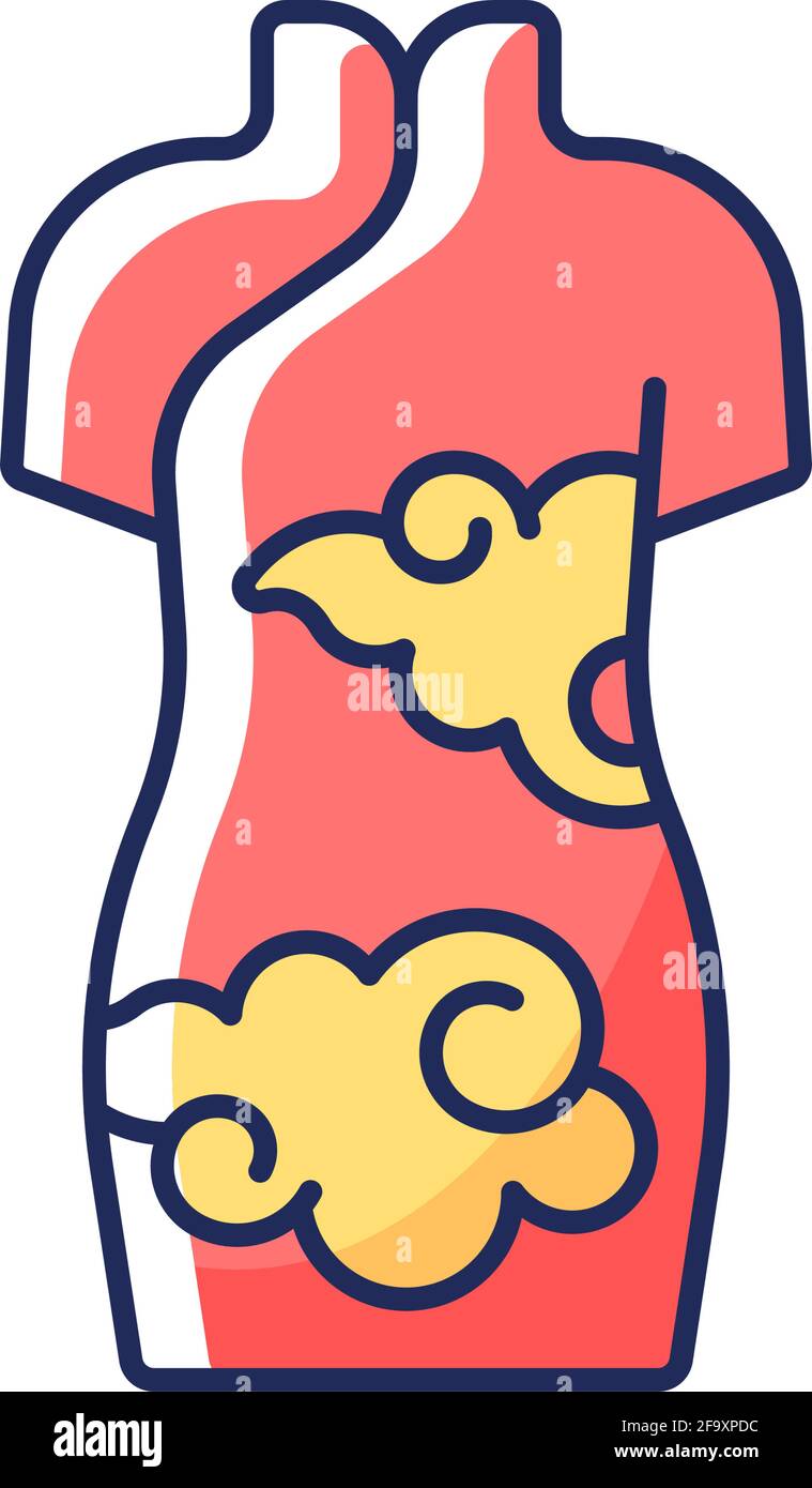 Cheongsam RGB color icon Stock Vector Image & Art - Alamy