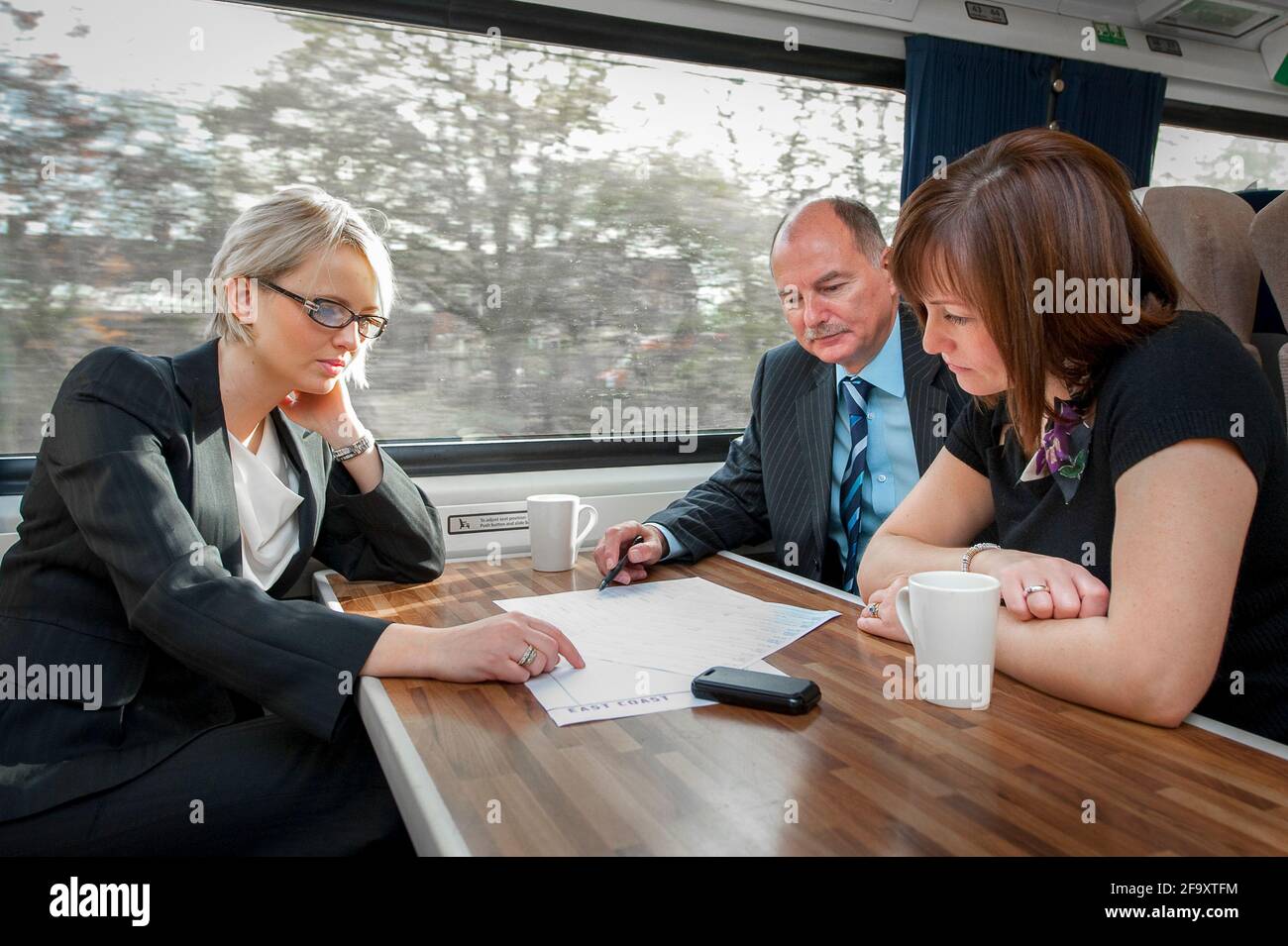Group travelling by british rail train hi-res stock photography and ...