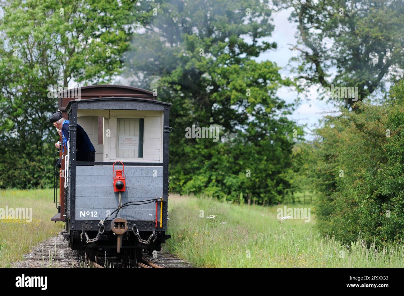Guard's van at the rear of "Isibutu's" train on the balloon loop Stock ...