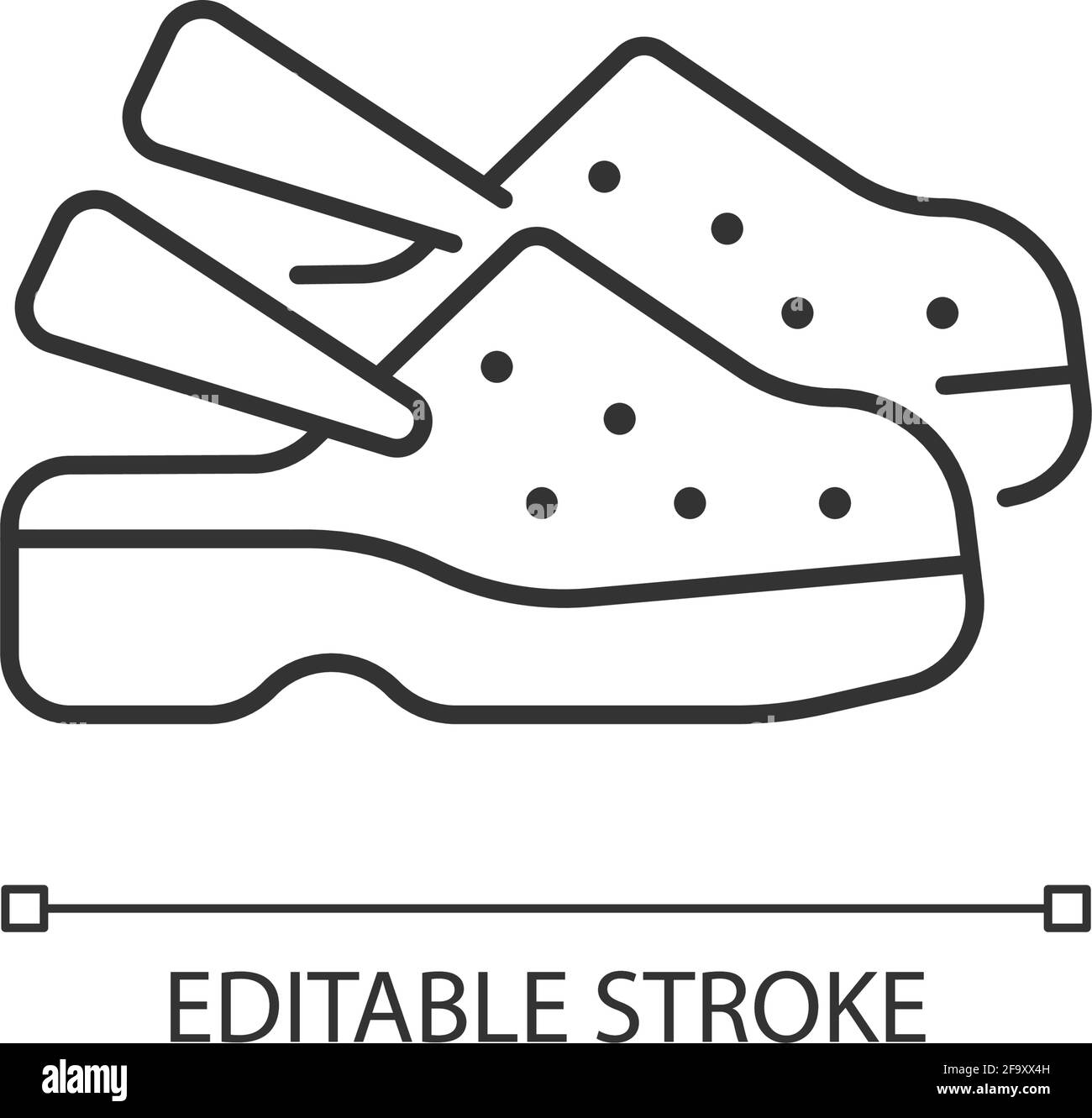 Medical shoes linear icon Stock Vector Image & Art - Alamy
