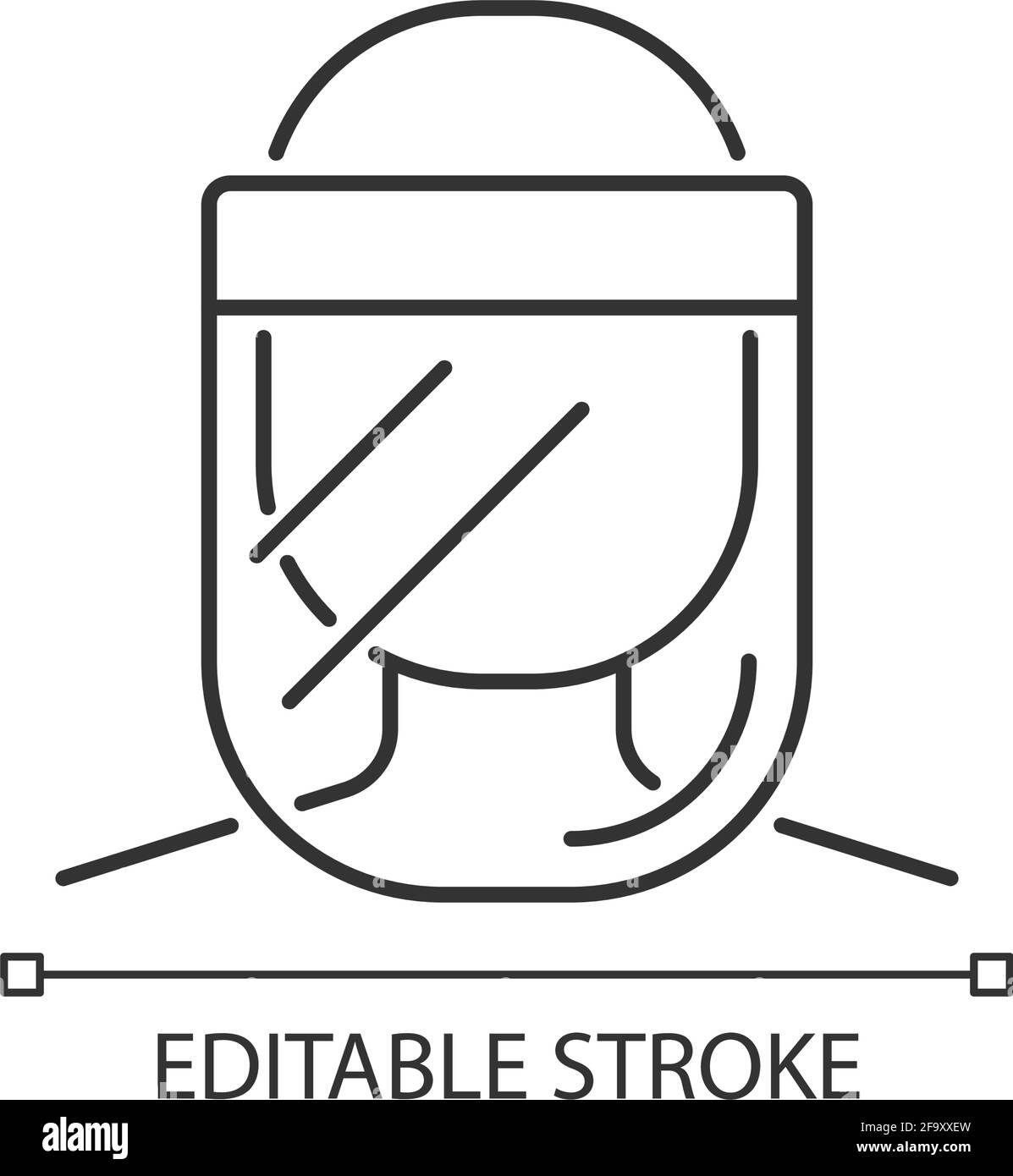 Medical concept disposable face Black and White Stock Photos & Images ...