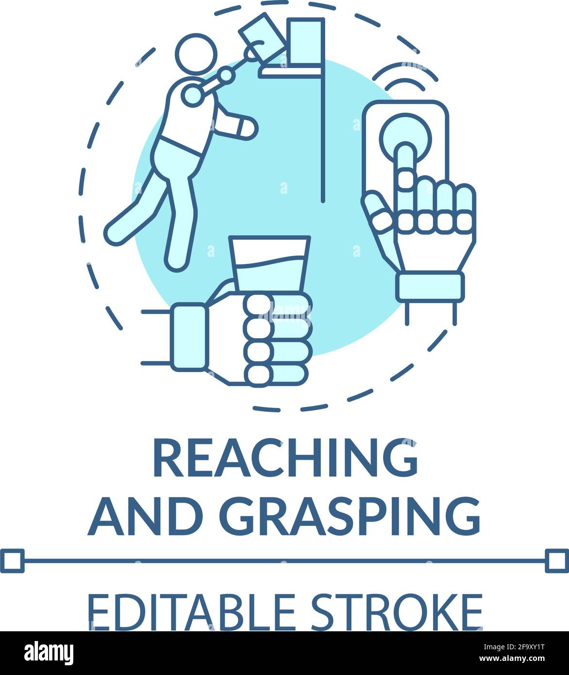 Grasping line drawing hi-res stock photography and images - Alamy