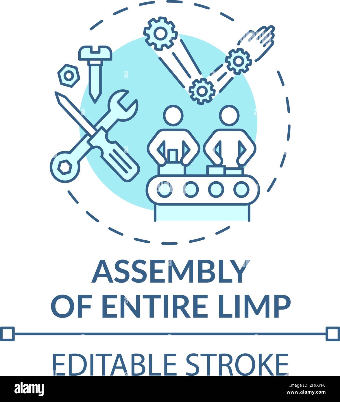 Entire limb assembly concept icon Stock Vector Image & Art - Alamy