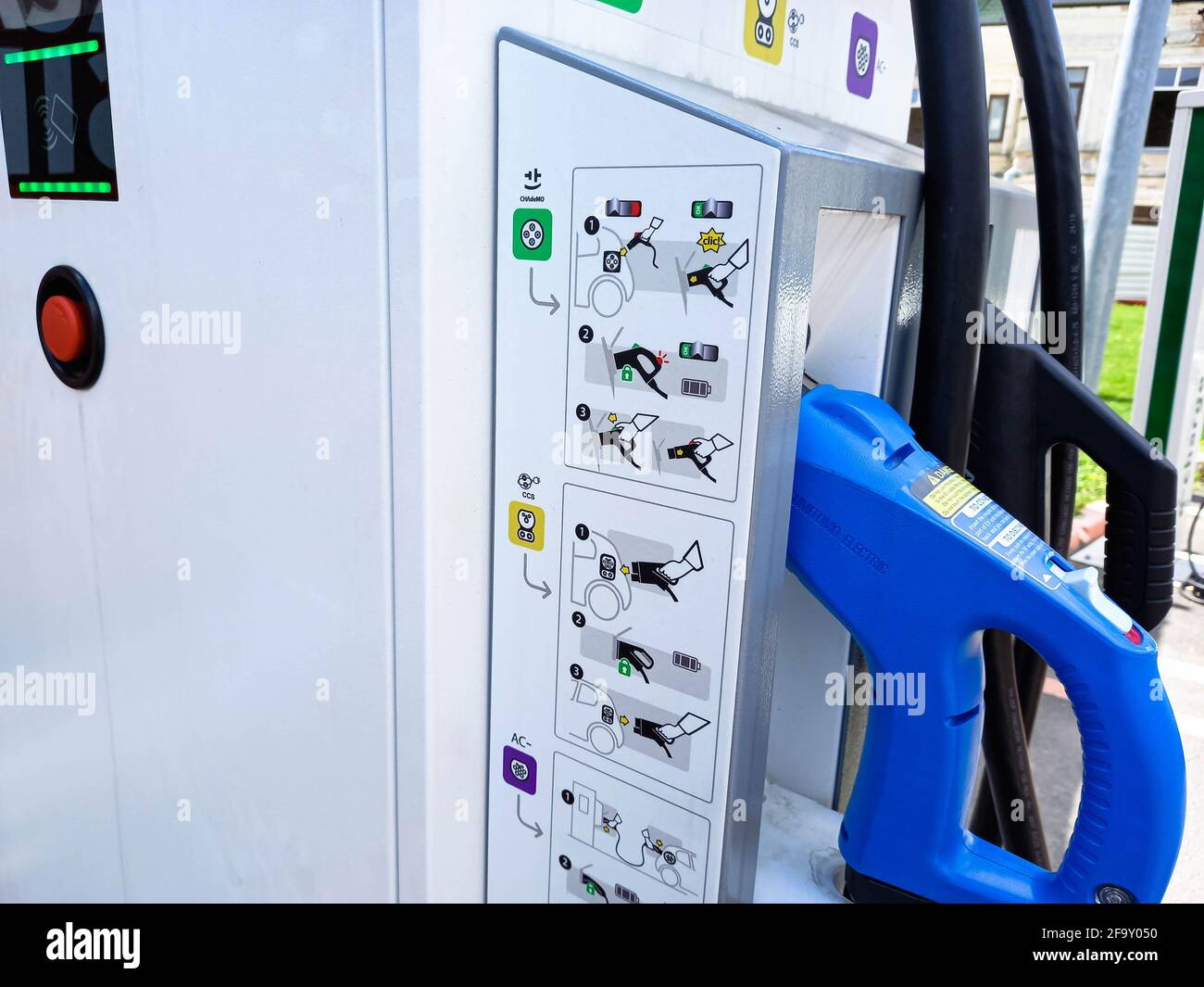 Electric car charging point, electrical car charging station in ...