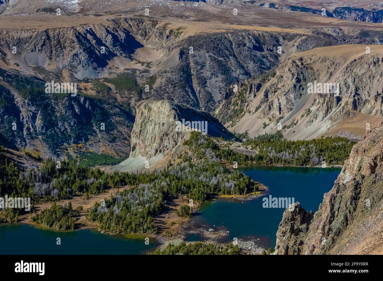 Twin lakes yellowstone national park hi-res stock photography and ...
