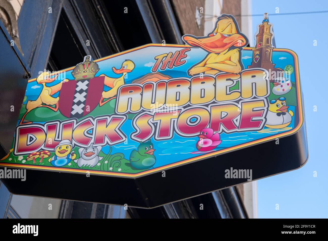 Billboard The Rubber Duck Store At Amsterdam The Netherlands 25-3-2020 ...