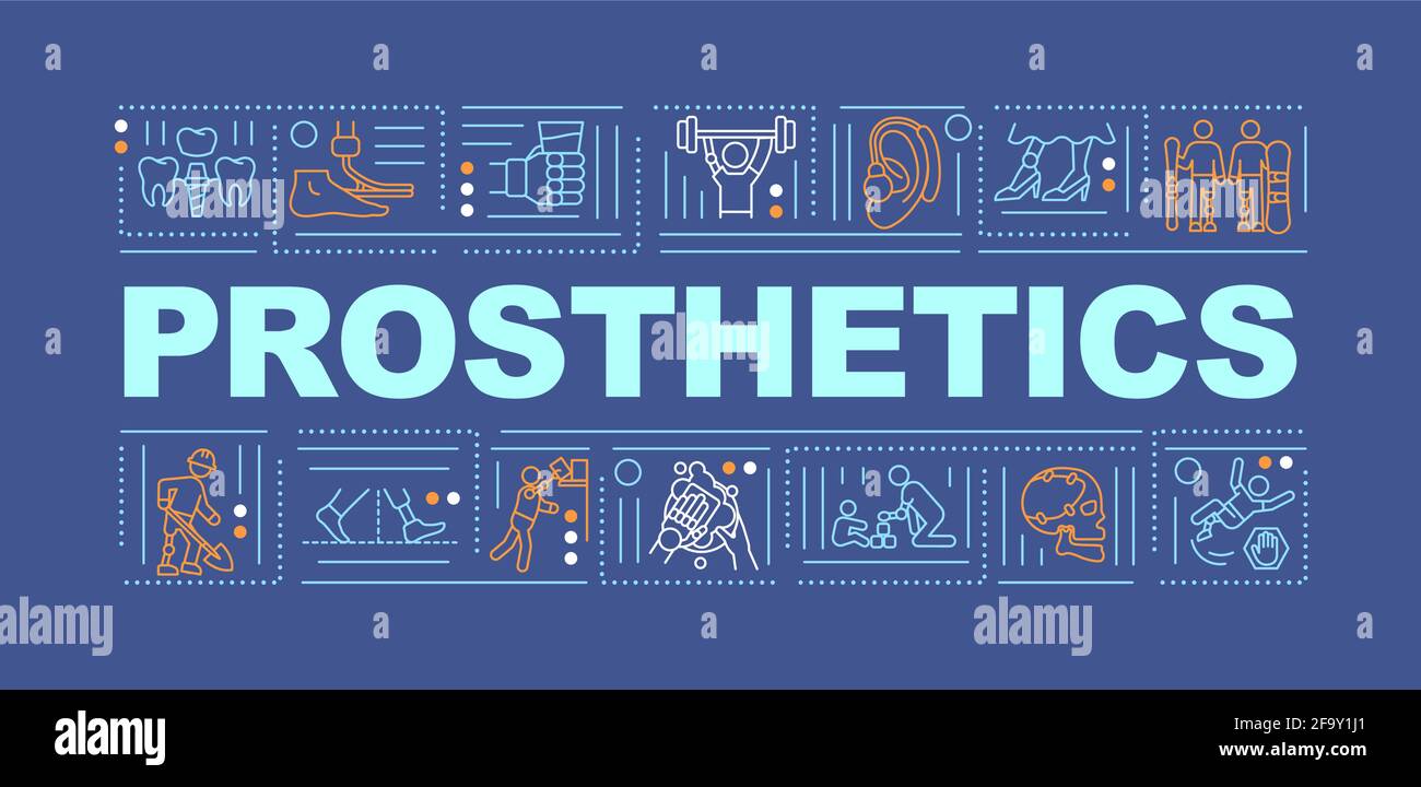 Prosthetics word concepts banner Stock Vector Image & Art - Alamy