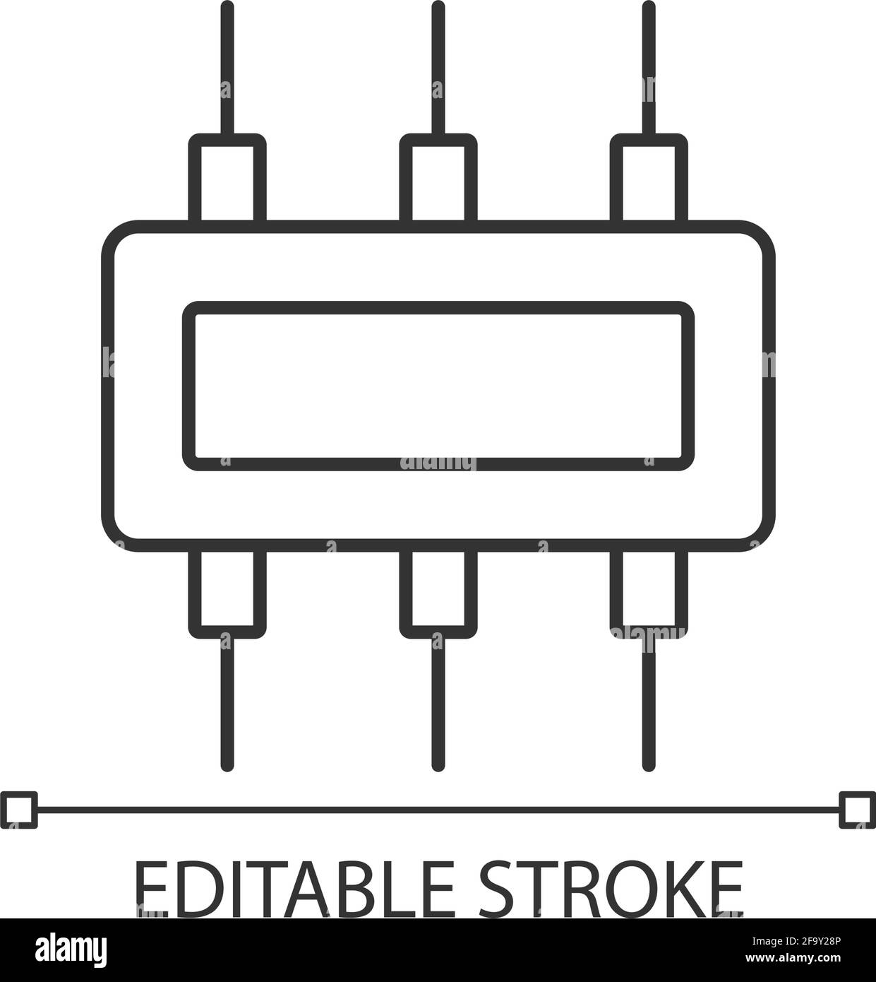 Connector linear icon Stock Vector Image & Art - Alamy