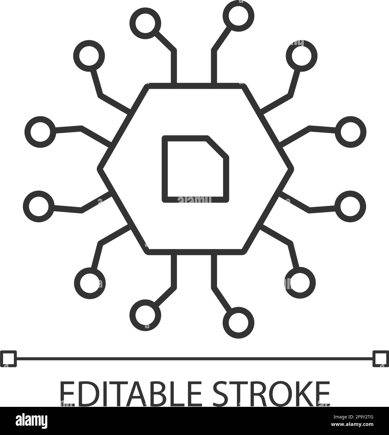Computer components linear icon Stock Vector Image & Art - Alamy