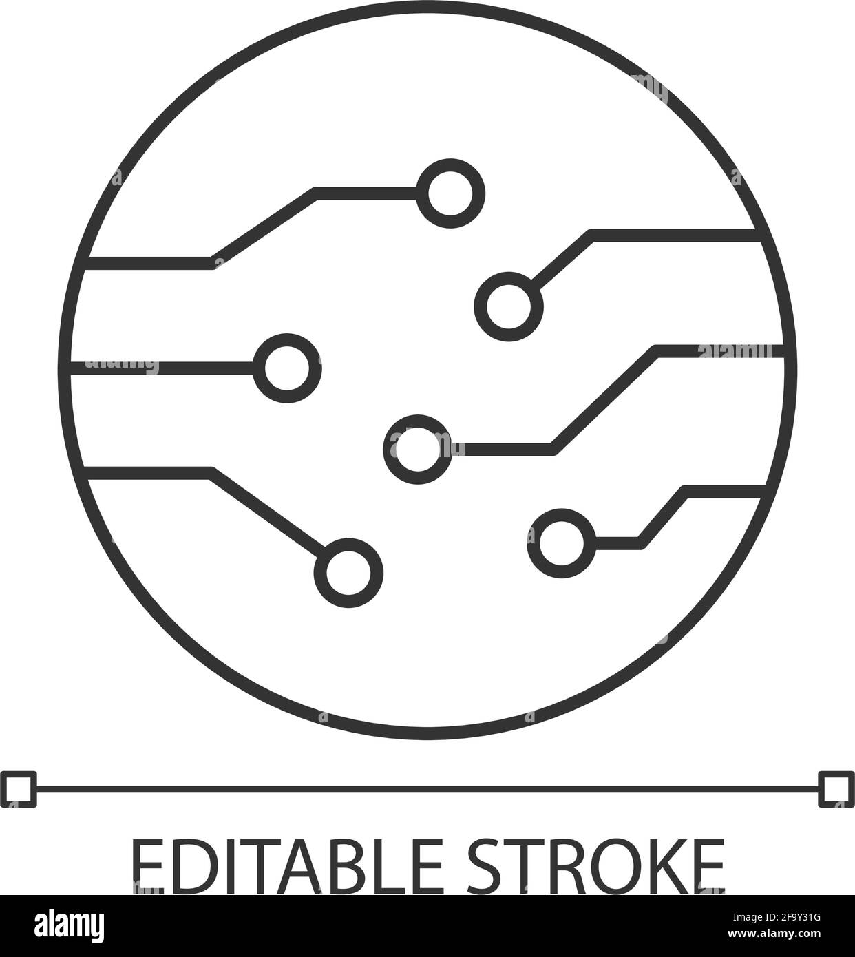 Computer circuit board linear Cut Out Stock Images & Pictures - Alamy
