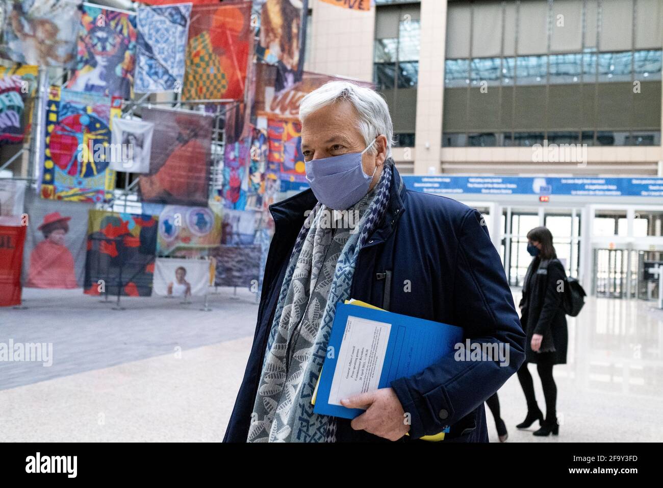 Press conference after EU ministers of European Affairs hold an ...