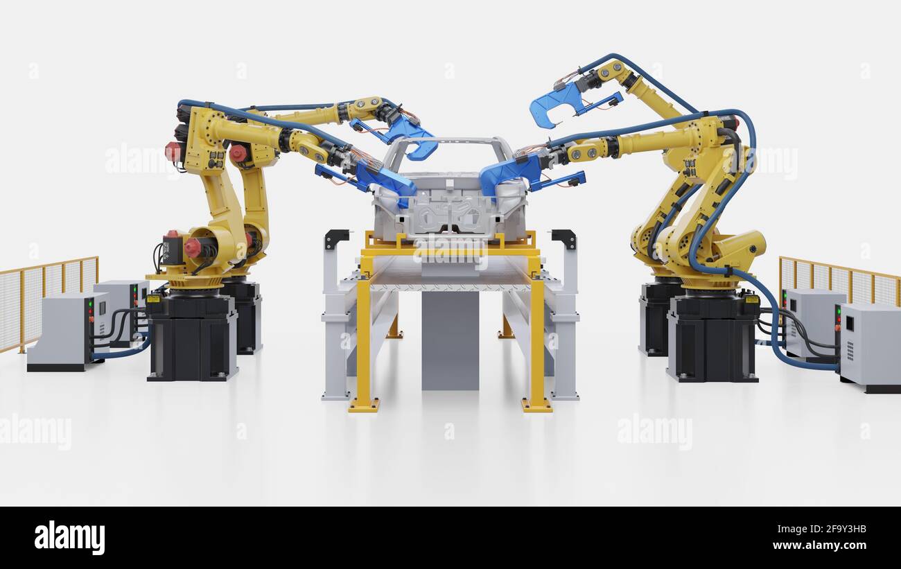 Car manufacturing assembly line 3d hi-res stock photography and images ...