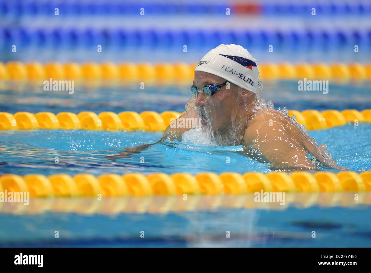 Berlin, Germany. 17th Apr, 2021. Swimming, Olympic qualification, pool ...