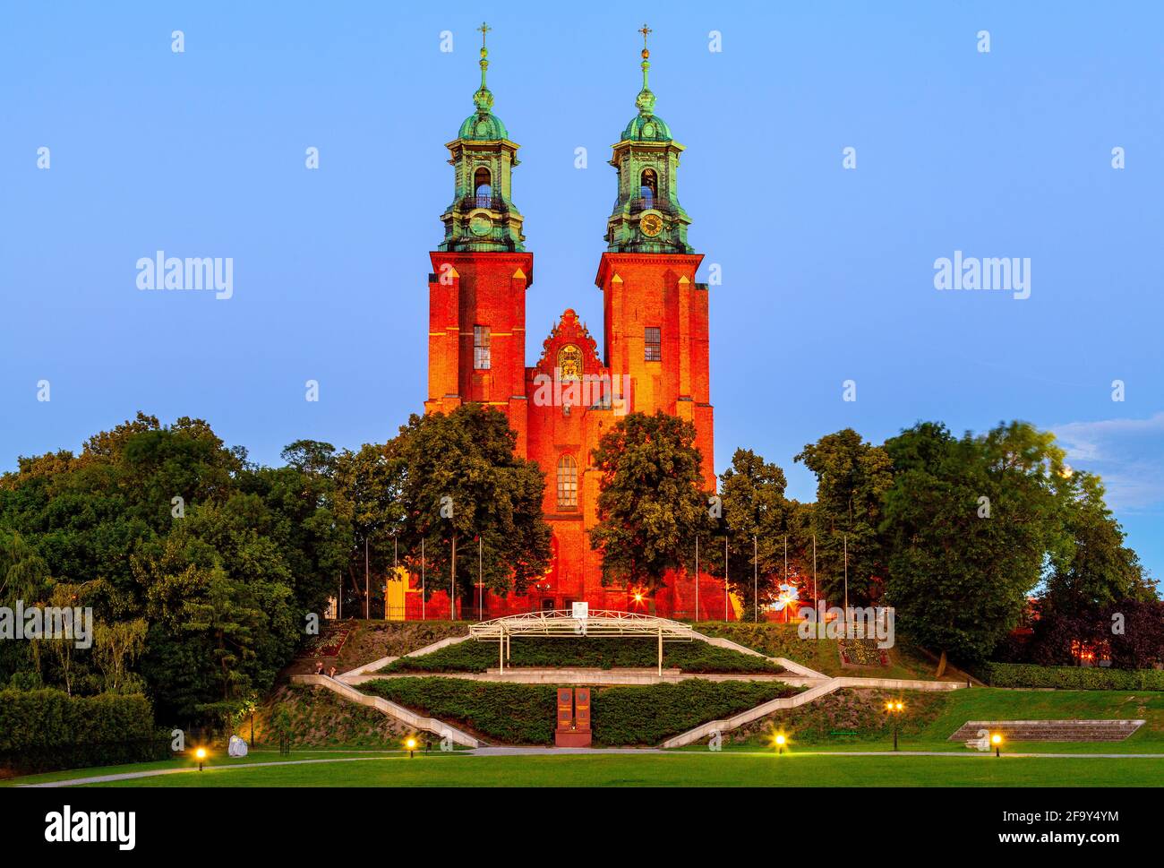 Gniezno, Poland - July 1, 2015: Gothic cathedral of Virgin Mary ...