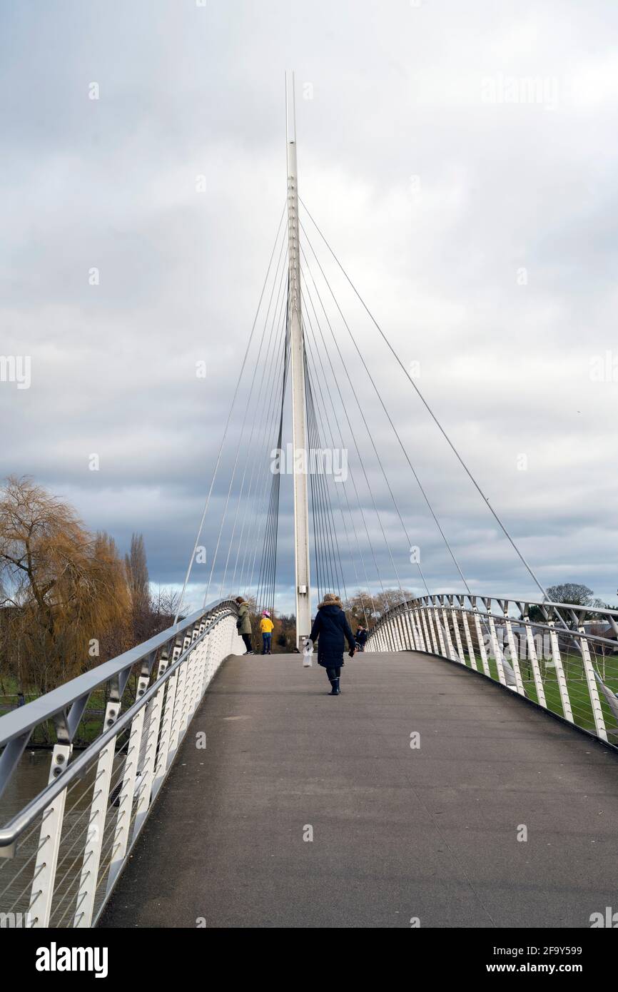 Reading Pedestrian And Cycle Bridge High Resolution Stock Photography ...